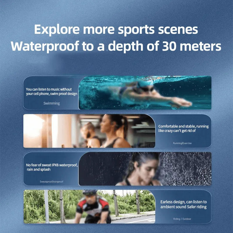 Polvcdg X10 Bone Conduction Headphones | Risenty Store