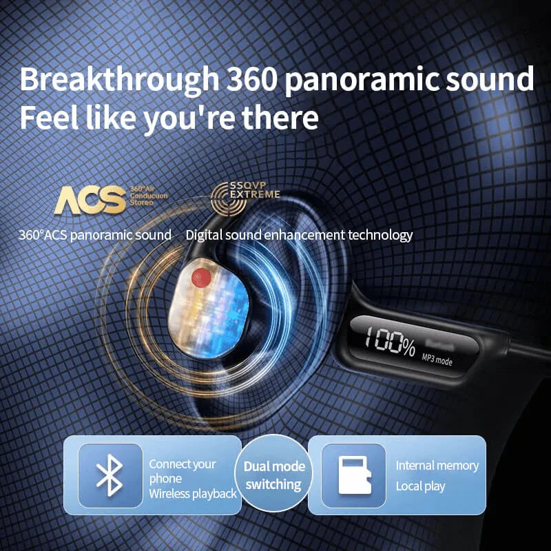 Polvcdg X10 Bone Conduction Headphones | Risenty Store