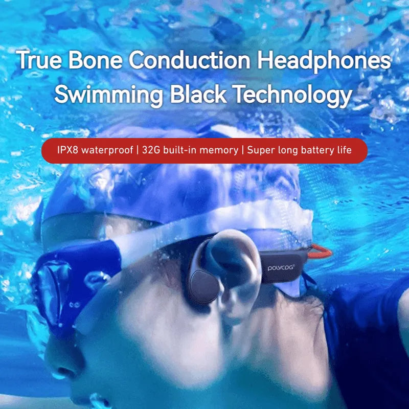 Polvcdg X7 Bone Conduction Headphones | Risenty Store